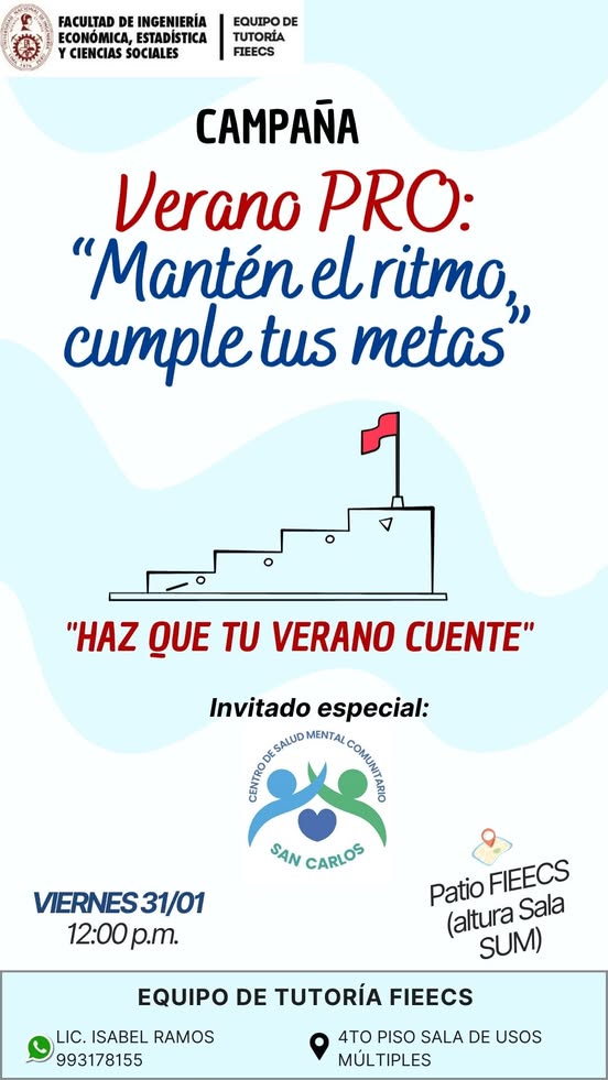 Verano PRO: “Mantén el ritmo, cumple tus metas”